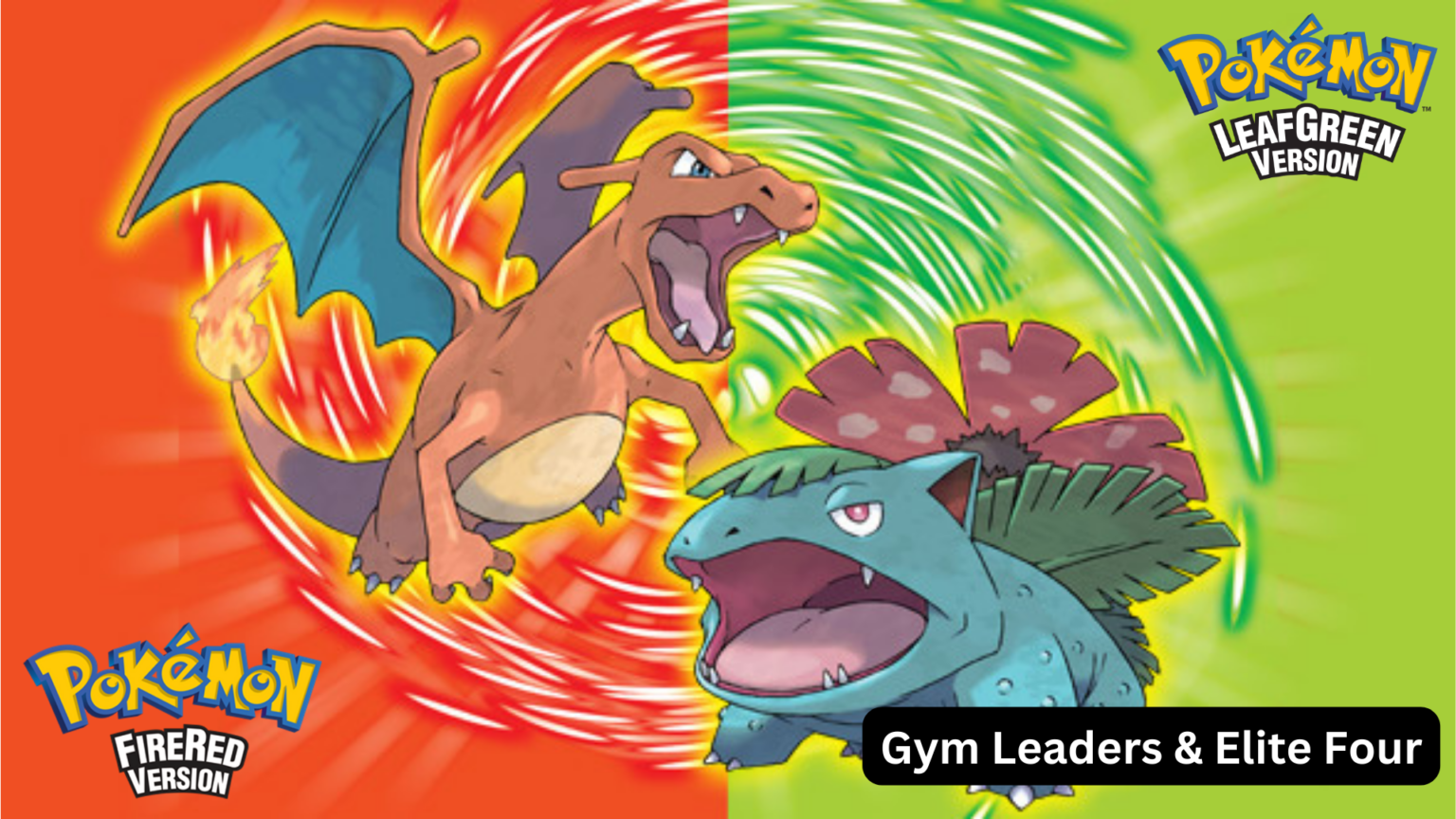 Pokémon FireRed & LeafGreen Gym Leaders and Elite Four – The Daily Juice