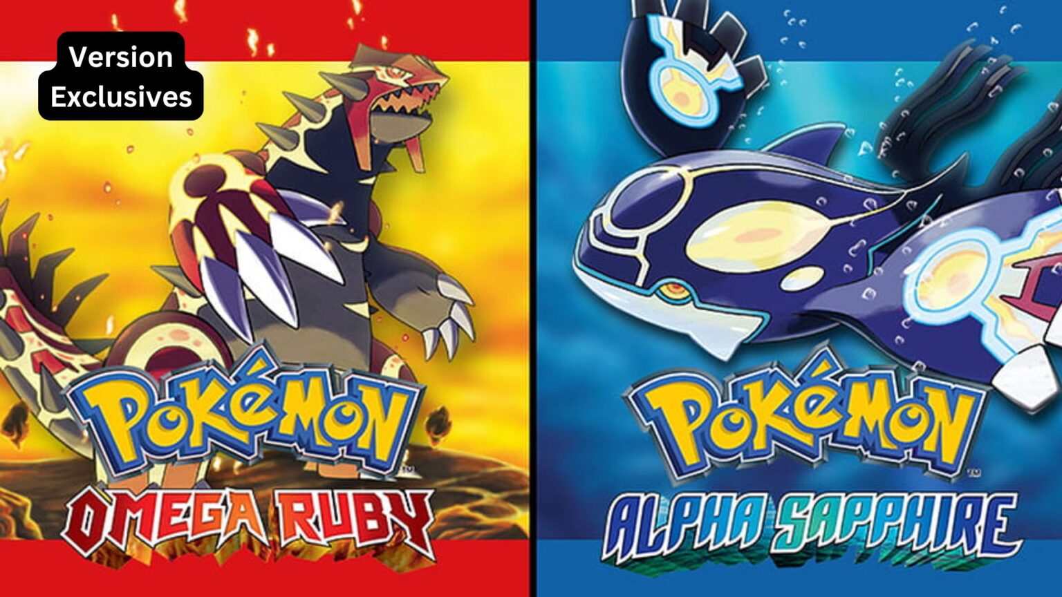 Pokémon Omega Ruby & Alpha Sapphire - Version Exclusives | The Daily Juice