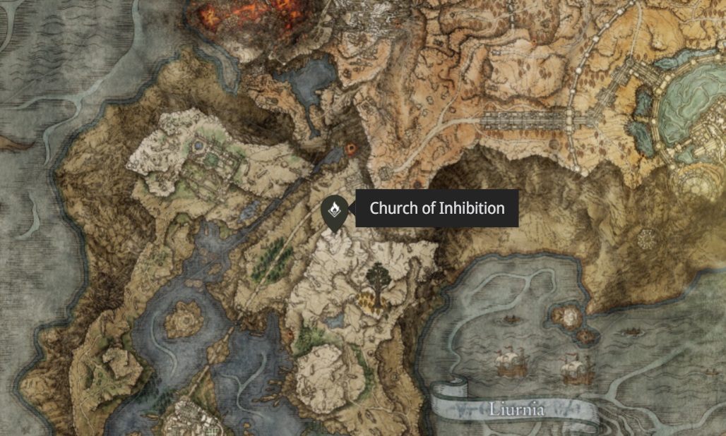 Elden Ring - How to Get to the Church of Inhibition | The Daily Juice