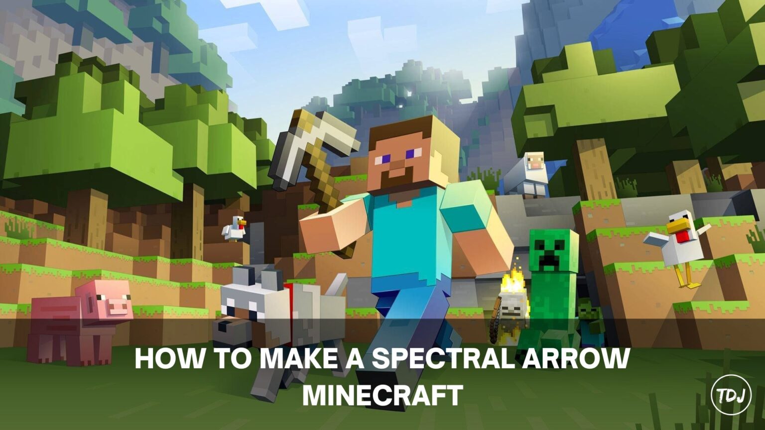Minecraft - How to Make a Spectral Arrow | The Daily Juice