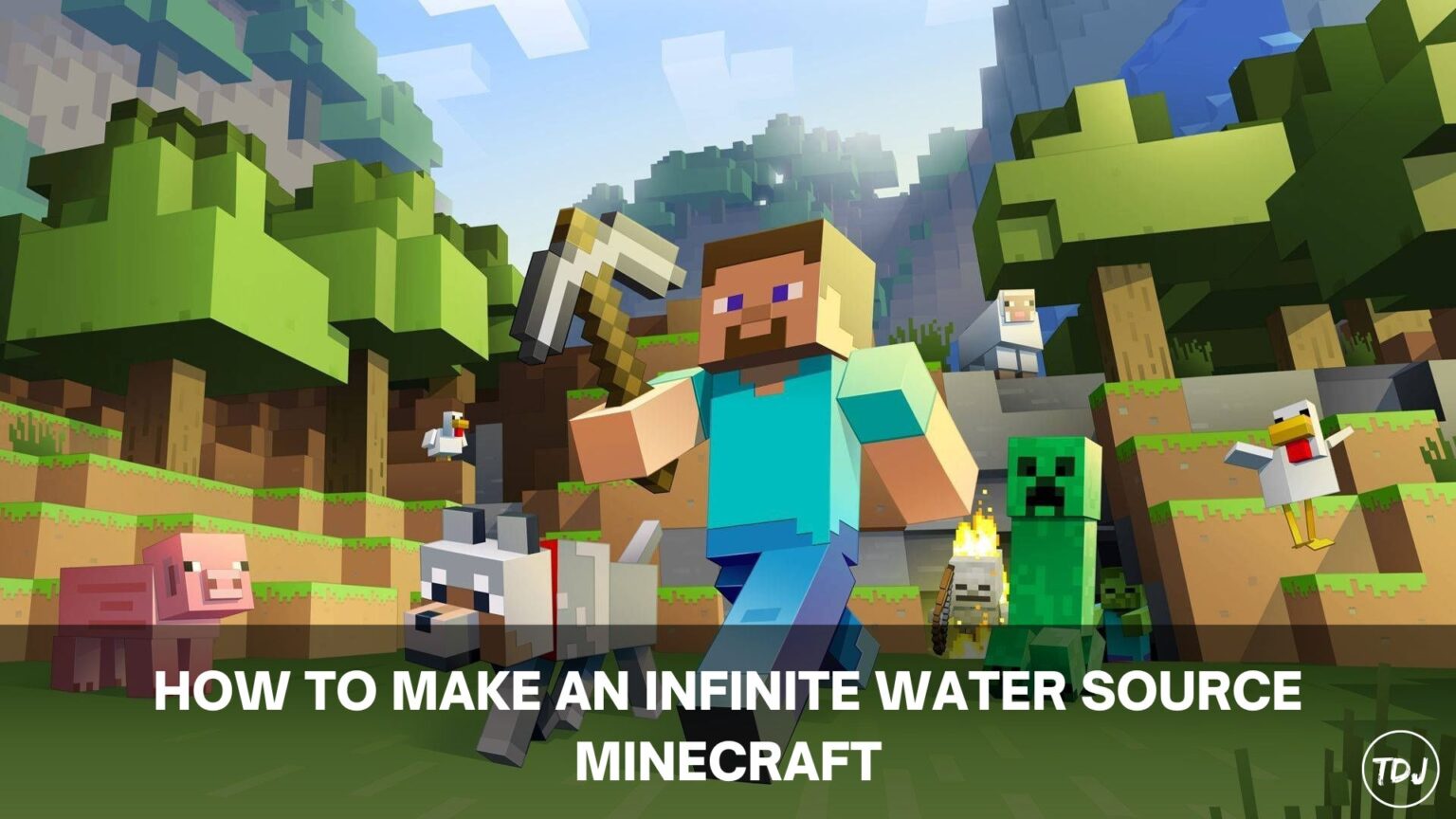 Minecraft - How to Make an Infinite Water Source | The Daily Juice